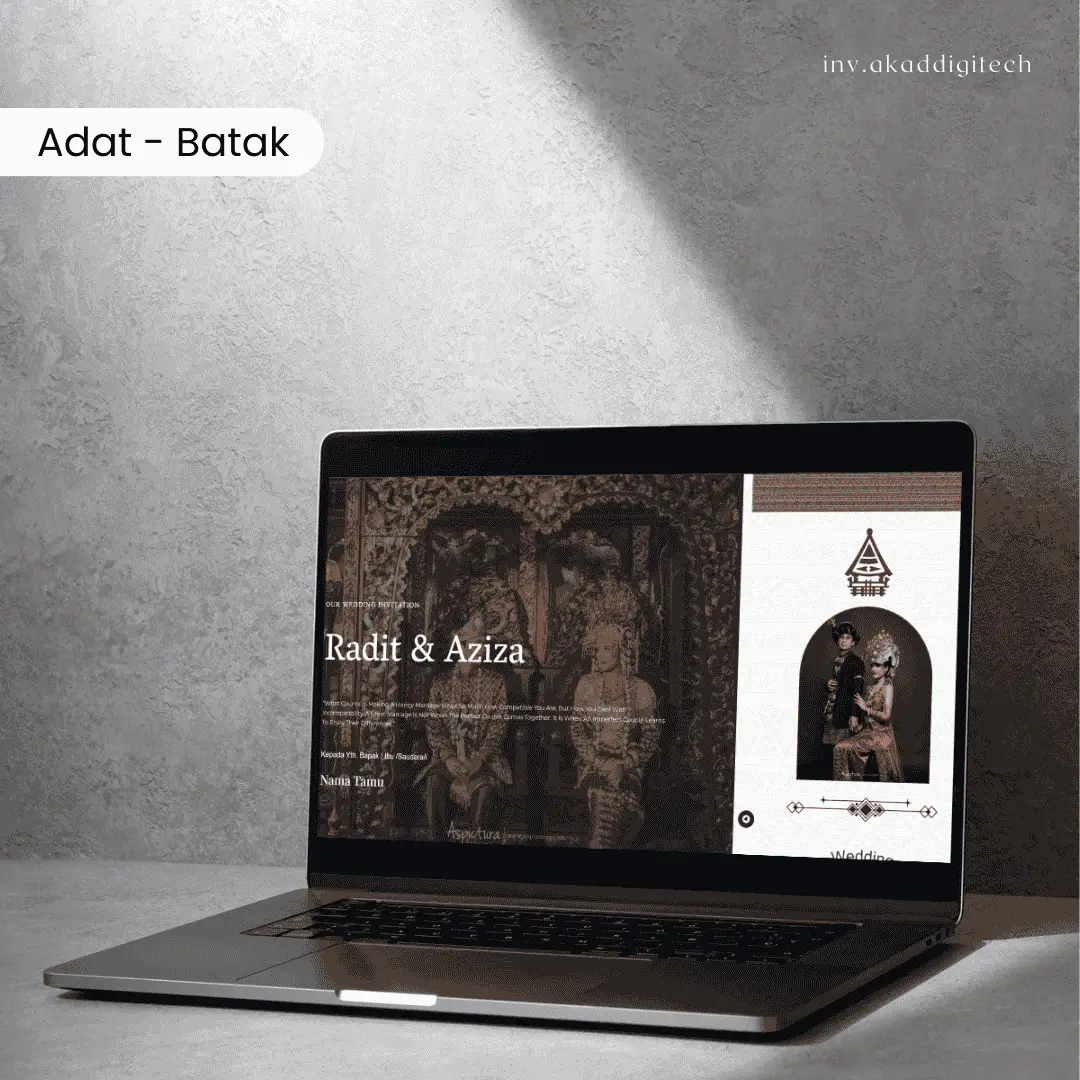 undangan pernikahan online tema adat batak - undangan pernikahan